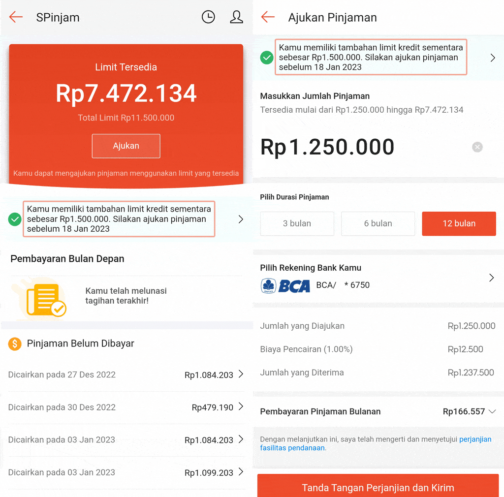 Limit Kredit Sementara SPinjam untuk Penjual | Pusat Edukasi Penjual ...