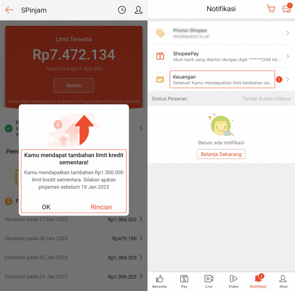 Limit Kredit Sementara SPinjam untuk Penjual | Pusat Edukasi Penjual Shopee Indonesia